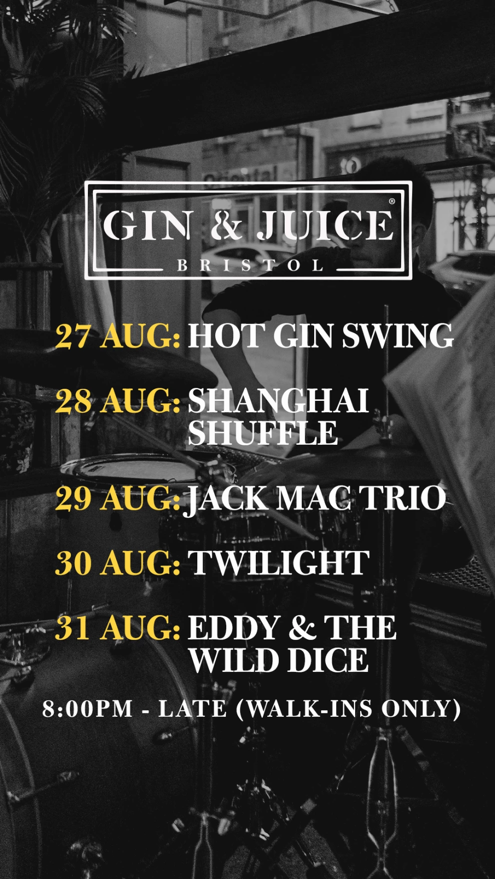 This week's Music Line Up